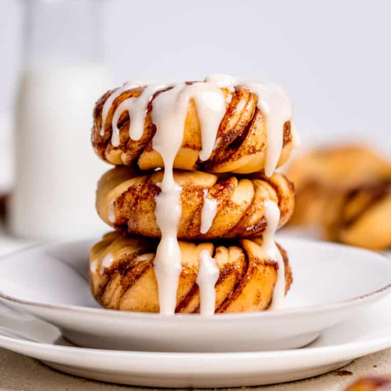 Easy Baked Cinnamon Roll Donuts – Broken Oven Baking Company