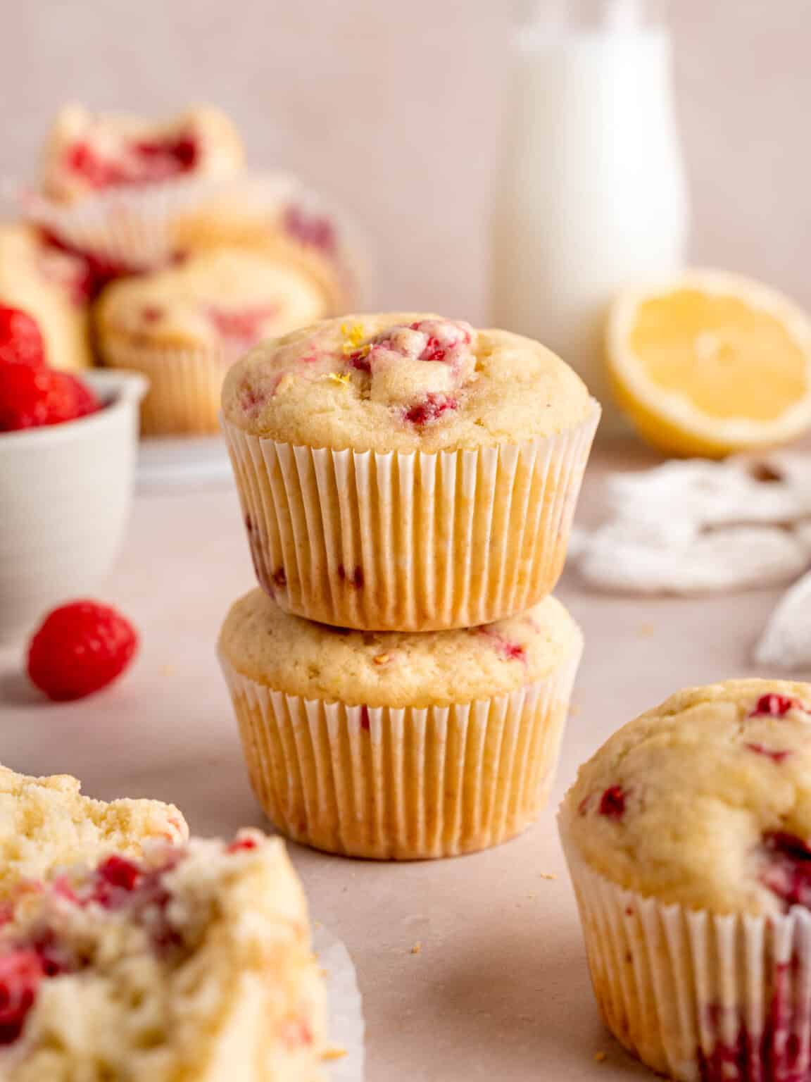 The Best Lemon Raspberry Muffins – Broken Oven Baking