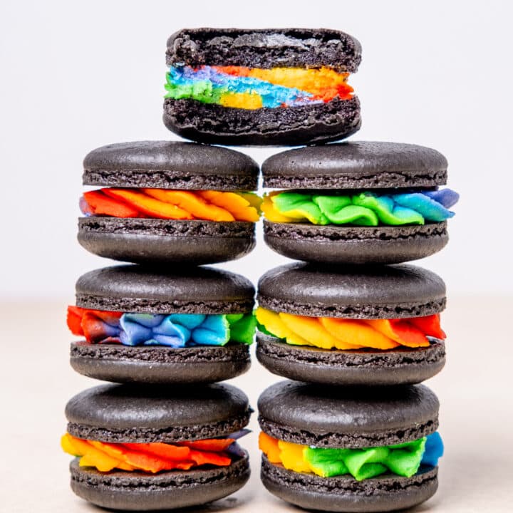 Rainbow Macarons – Broken Oven Baking