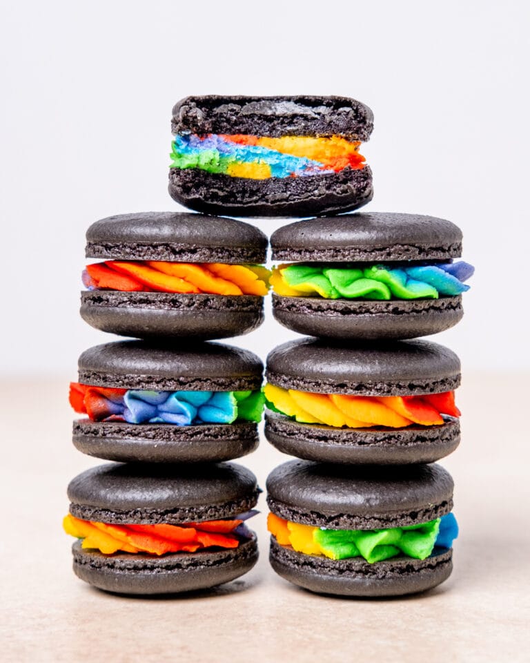 Rainbow Macarons – Broken Oven Baking