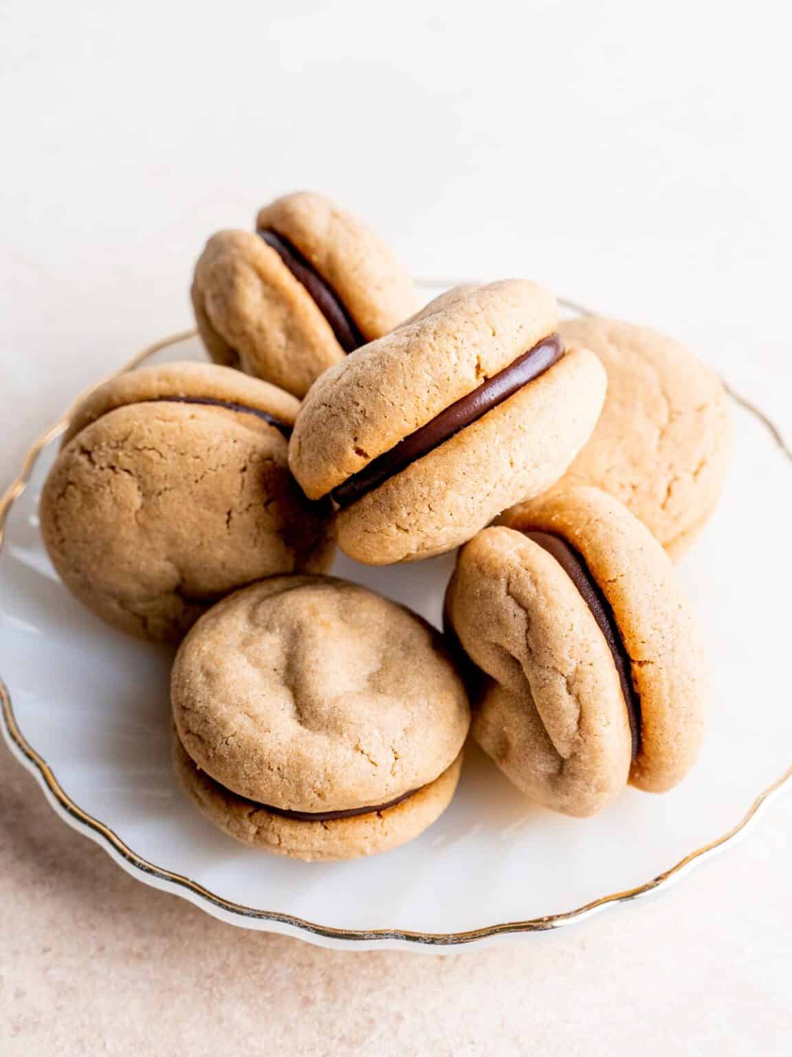 Chocolate Peanut Butter Whoopie Pies – Broken Oven Baking