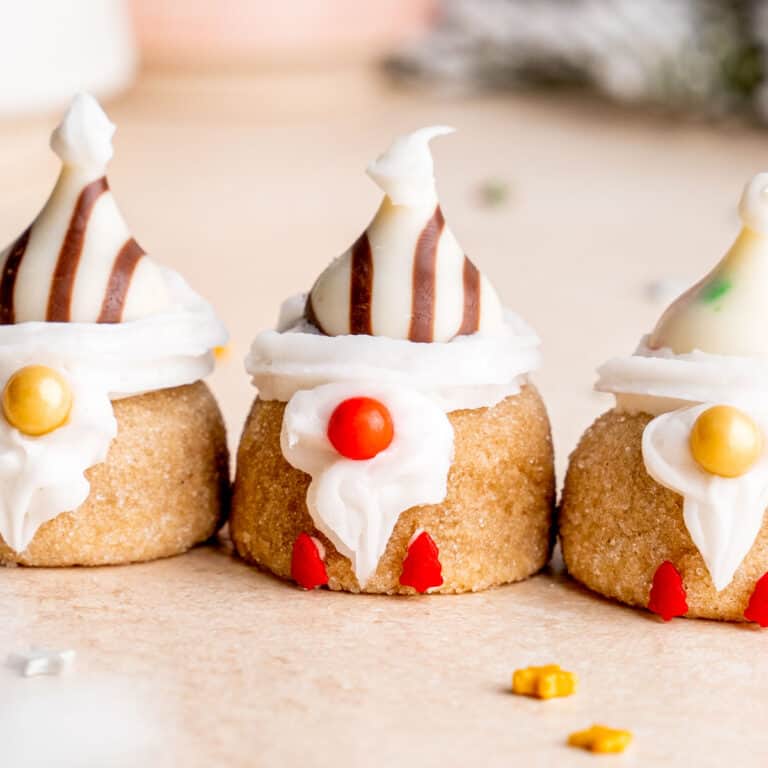 Gnome Cookie Peanut Butter Blossoms – Broken Oven Baking