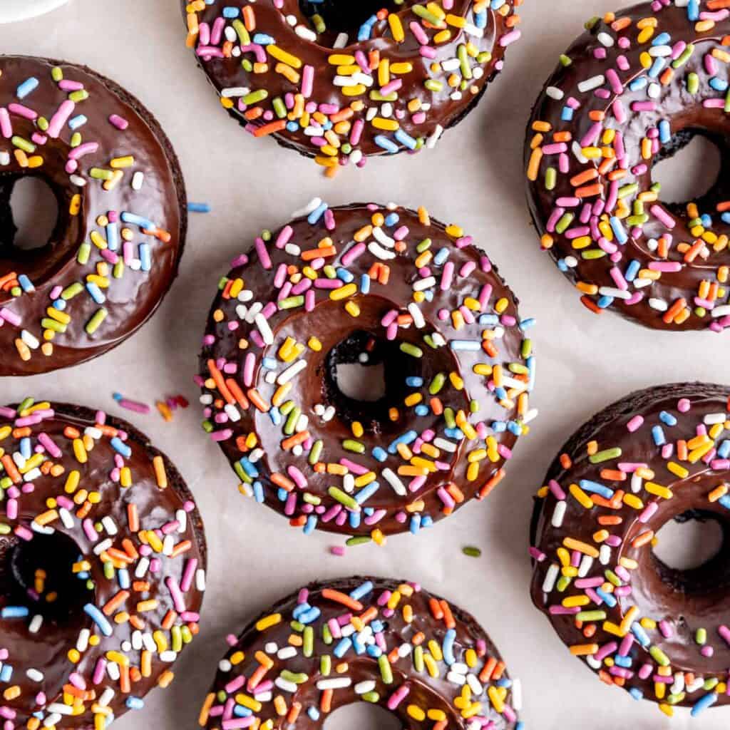 Chocolate Donuts with Sprinkles – Broken Oven Baking