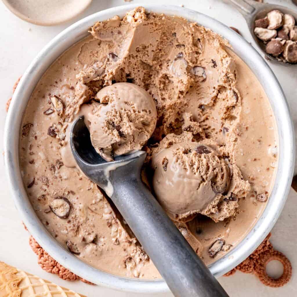 Chocolate Malted Crunch Ice Cream – Broken Oven Baking