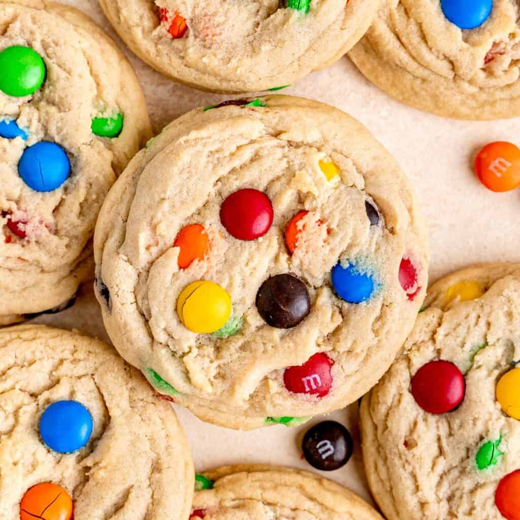 Soft M&M Sugar Cookies – Broken Oven Baking
