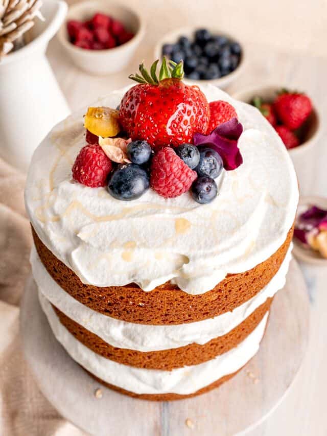 Simple Honey Vanilla Layer Cake – Broken Oven Baking