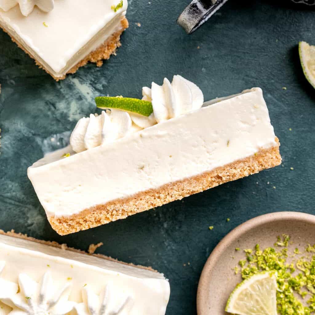 No Bake Key Lime Cheesecake Bars – Broken Oven Baking