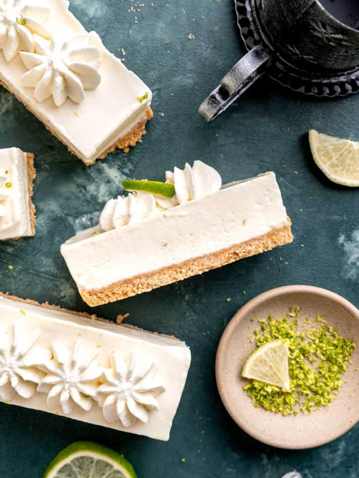No Bake Key Lime Cheesecake Bars – Broken Oven Baking