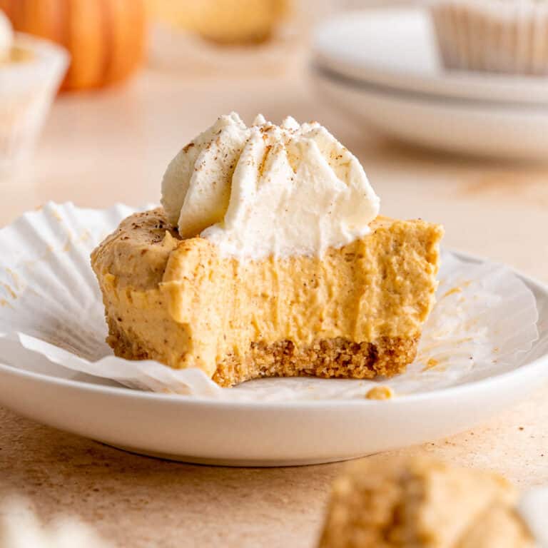 No Bake Mini Pumpkin Cheesecakes – Broken Oven Baking