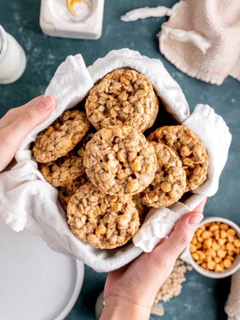 Chewy Salted Butterscotch Oatmeal Cookies – Broken Oven Baking