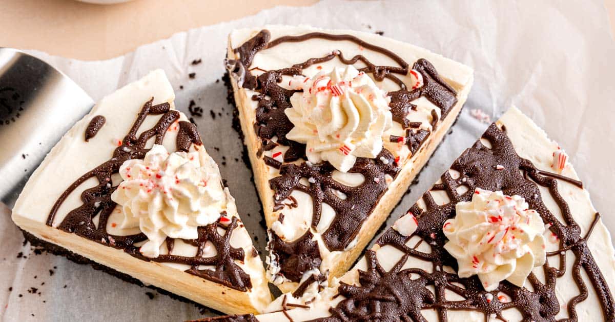 Easy No Bake Peppermint Cheesecake – Broken Oven Baking