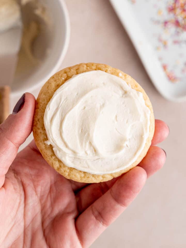 Soft and Easy Sour Cream Cookies with Frosting – Broken Oven Baking