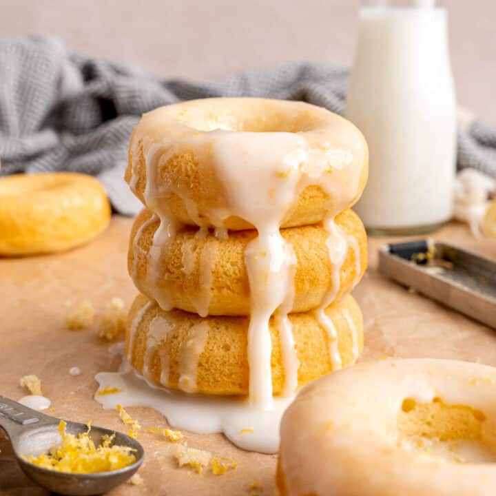 Baked Lemon Donuts with Icing – Broken Oven Baking