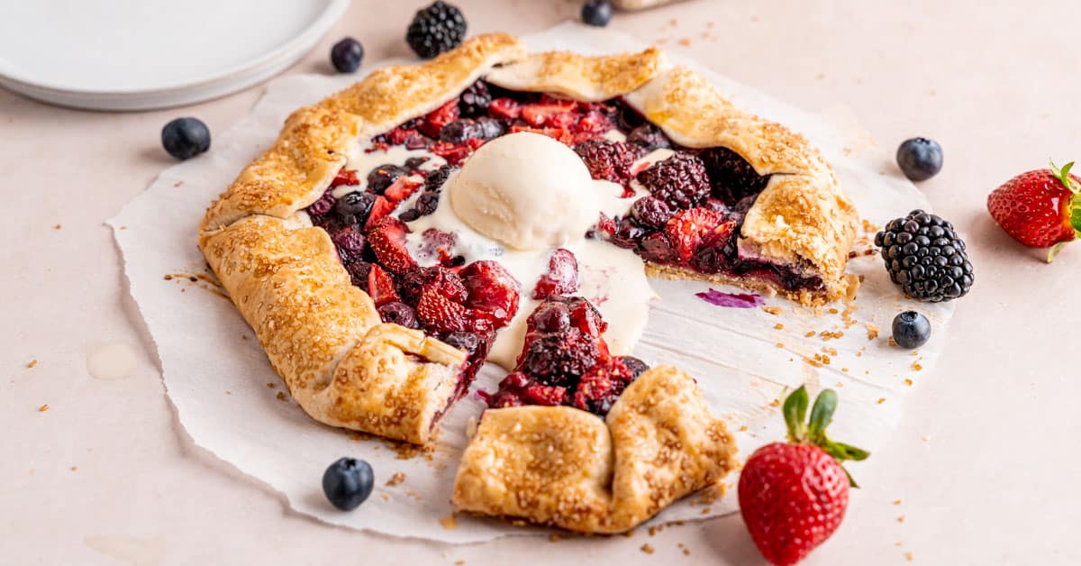 Easy Mixed Berry Galette Recipe – Broken Oven Baking