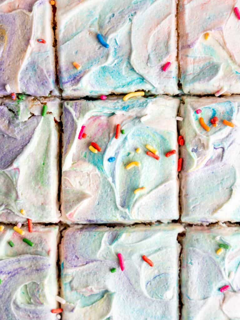 Easy Rainbow Sprinkle Cake with Vanilla Frosting – Broken Oven Baking