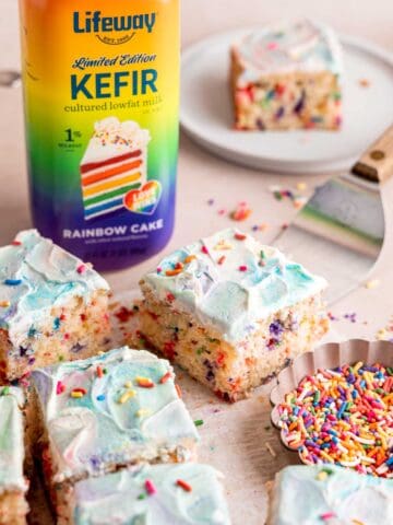 Easy Rainbow Sprinkle Cake with Vanilla Frosting – Broken Oven Baking