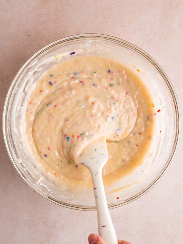 Easy Rainbow Sprinkle Cake with Vanilla Frosting – Broken Oven Baking