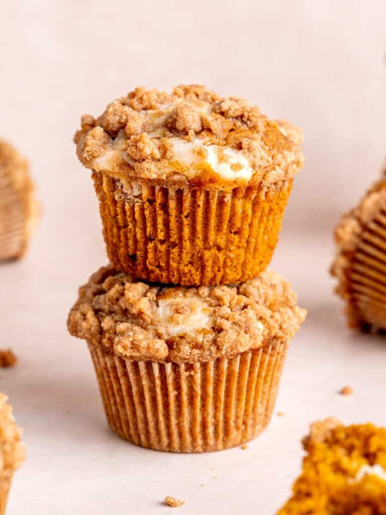 Easy Pumpkin Cheesecake Muffins with Streusel – Broken Oven Baking
