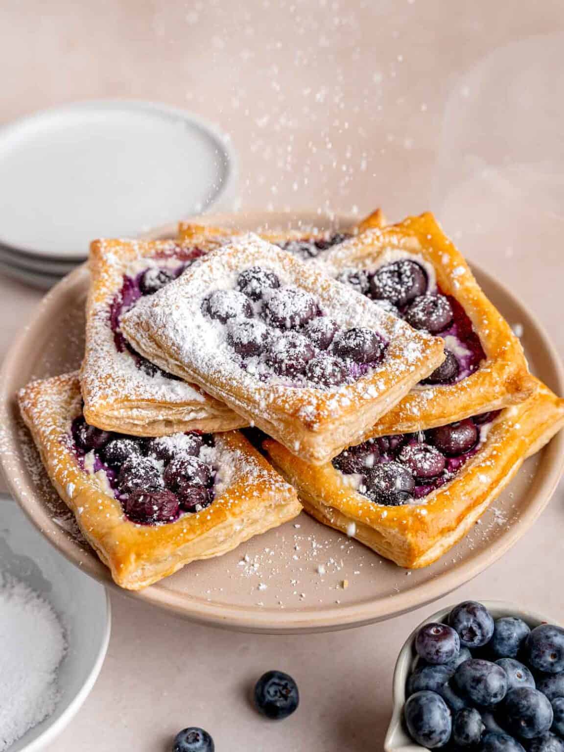 Easy Blueberry Cheese Puff Pastry – Broken Oven Baking