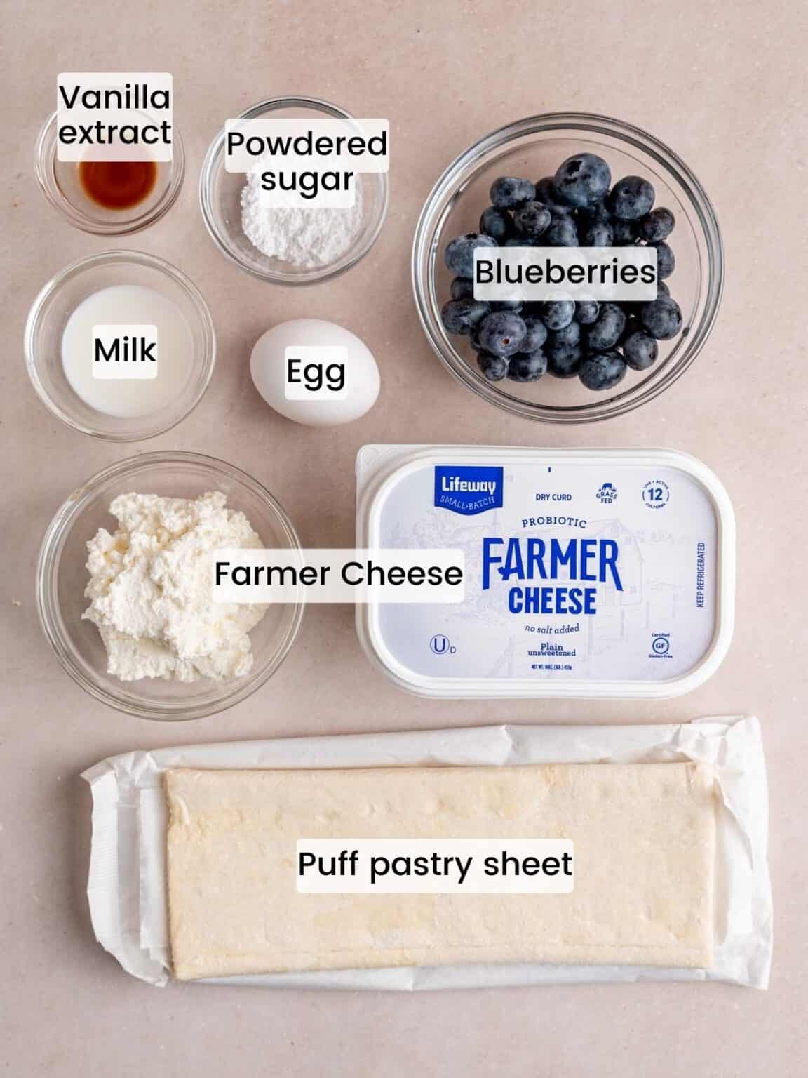 Easy Blueberry Cheese Puff Pastry – Broken Oven Baking