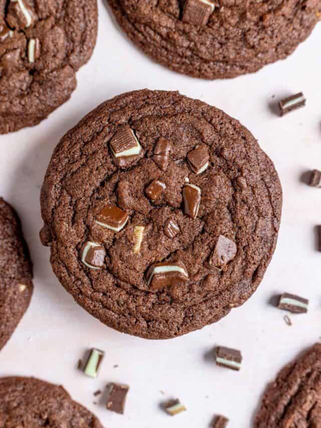 Chewy Andes Mint Chocolate Cookies – Broken Oven Baking